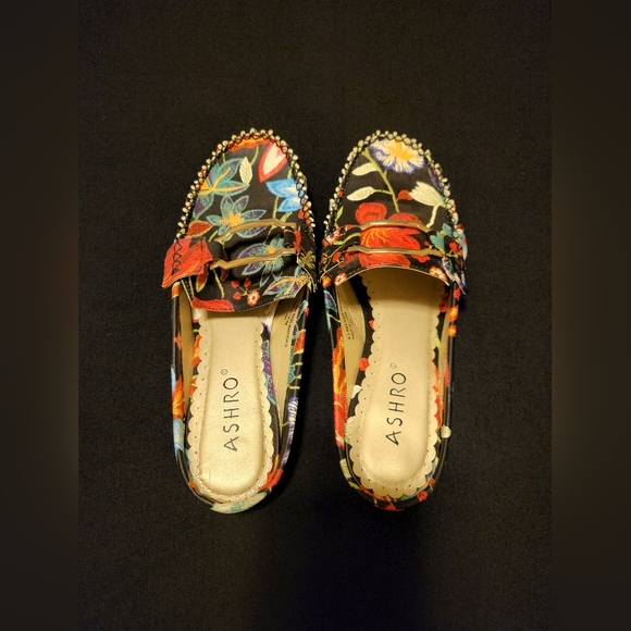 Ashro | Shoes | Womens Floral Print Mules | Poshmark